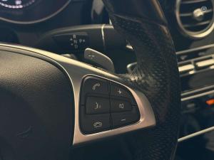 Black Mercedes-Benz C 300 2017 in Kaunas, with an engine capacity of 2.00 L and mileage of 161 thousand km for 22499 €, photo 16 on AUTOMOTO.COM.LV