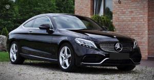 Black Mercedes-Benz C 300 2021 in Alytus, with an engine capacity of 2.00 L and mileage of 54 thousand km for 23500 €, photo  on AUTOMOTO.COM.LV