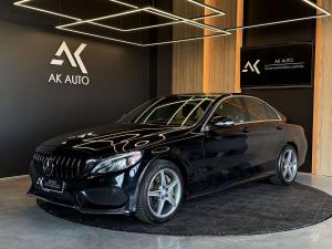 Black Mercedes-Benz C 300 2015 in Kaunas, with an engine capacity of 1.99 L and mileage of 183 thousand km for 13990 €, photo 7 on AUTOMOTO.COM.LV