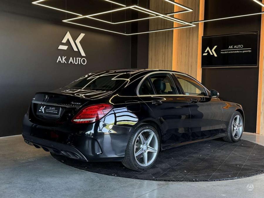 Black Mercedes-Benz C 300 2015 in Kaunas, with an engine capacity of 1.99 L and mileage of 183 thousand km for 13990 €, photo 13 on AUTOMOTO.COM.LV