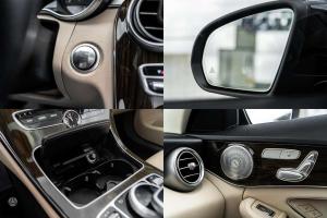 Black Mercedes-Benz C 300 2018 in Vilnius, with an engine capacity of 1.99 L and mileage of 103 thousand km for 22500 €, photo 37 on AUTOMOTO.COM.LV