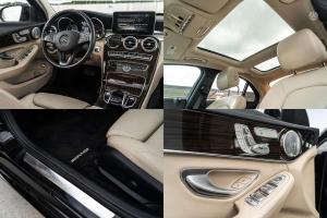 Black Mercedes-Benz C 300 2018 in Vilnius, with an engine capacity of 1.99 L and mileage of 103 thousand km for 22500 €, photo 38 on AUTOMOTO.COM.LV