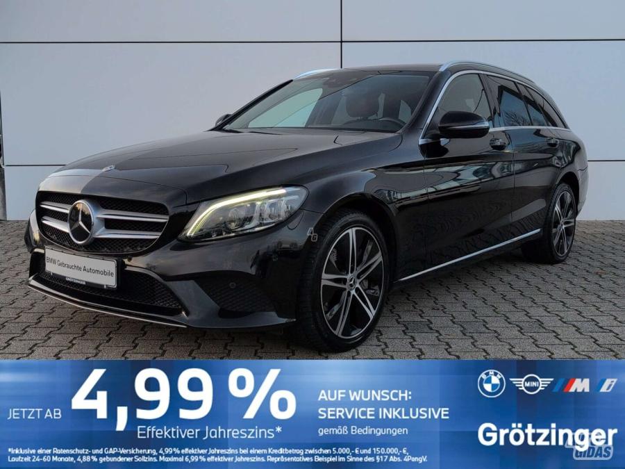 Melns Mercedes-Benz C 300 2021 Kauņa, ar dzinēja tilpumu 2.00 L un nobraukumu 94 tūkst. km par 32863 €, foto 1 vietnē AUTOMOTO.COM.LV