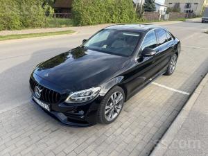 Mercedes-Benz C 300 2021 in Riga on AUTOMOTO.COM.LV Black Mercedes-Benz C 300 2021 in Riga, with an engine capacity of 2.00 L and mileage of 47 thousand km for 25000 €, photo 1 on AUTOMOTO.COM.LV