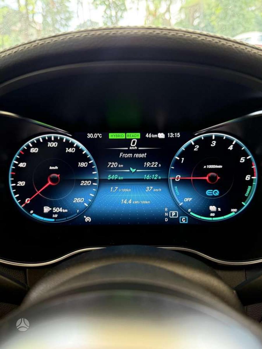 Черный Мерседес Ц 300 2022 в Каунас, объемом двигателя 1.95 л и пробегом 84 тыс. км за 25000 €, фото 15 на AUTOMOTO.COM.LV