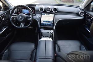 Black Mercedes-Benz C 300 2023 in Riga, with an engine capacity of 2.00 L and mileage of 71 thousand km for 44900 €, photo 5 on AUTOMOTO.COM.LV