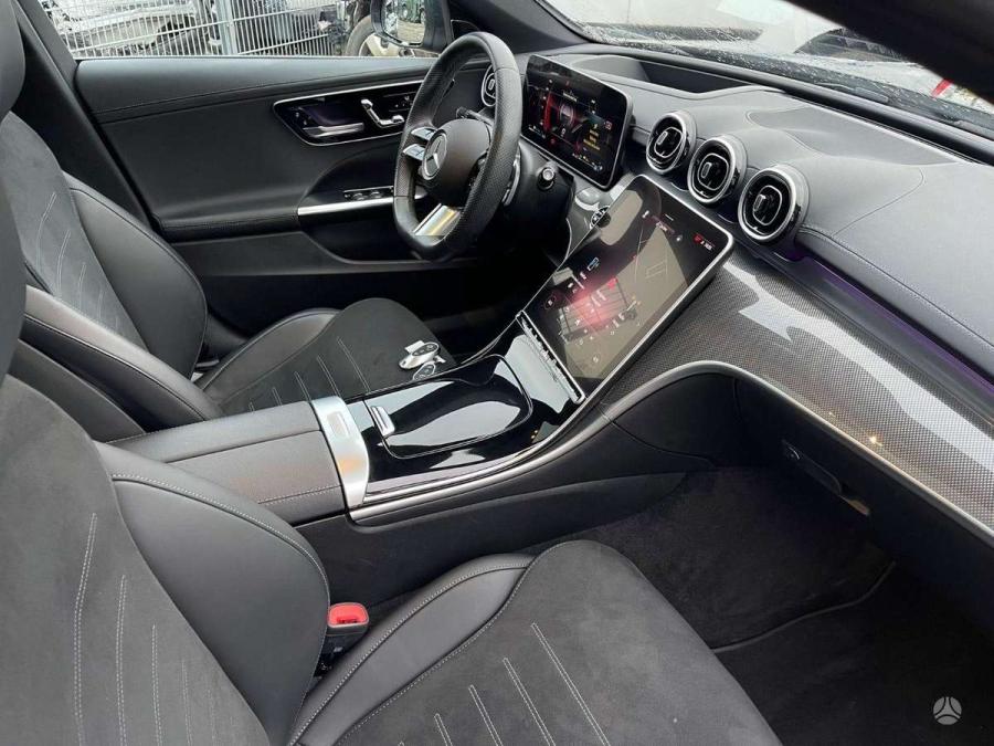 Black Mercedes-Benz C 300 2024 in Kaunas, with an engine capacity of 1.99 L and mileage of 24 thousand km for 14999 €, photo 6 on AUTOMOTO.COM.LV