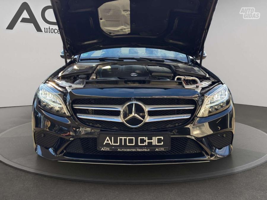 Black Mercedes-Benz C 300 2019 in Kaunas, with an engine capacity of 2.00 L and mileage of 50 thousand km for 29600 €, photo 27 on AUTOMOTO.COM.LV