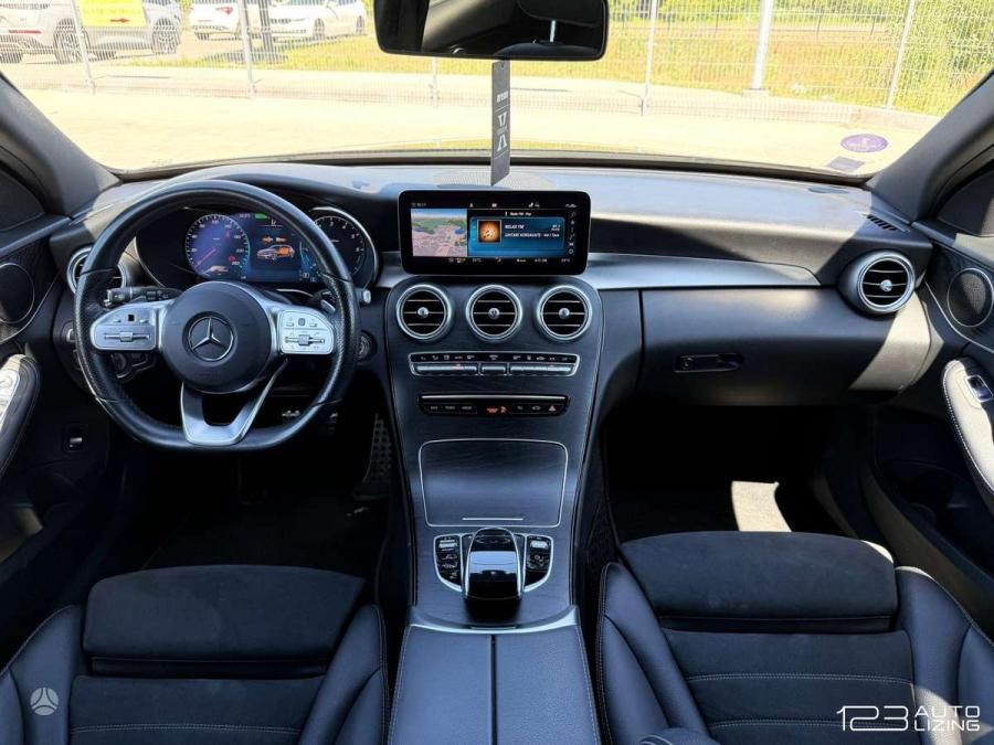 Black Mercedes-Benz C 300 2019 in Taurage, with an engine capacity of 2.00 L and mileage of 247 thousand km for 16900 €, photo 19 on AUTOMOTO.COM.LV