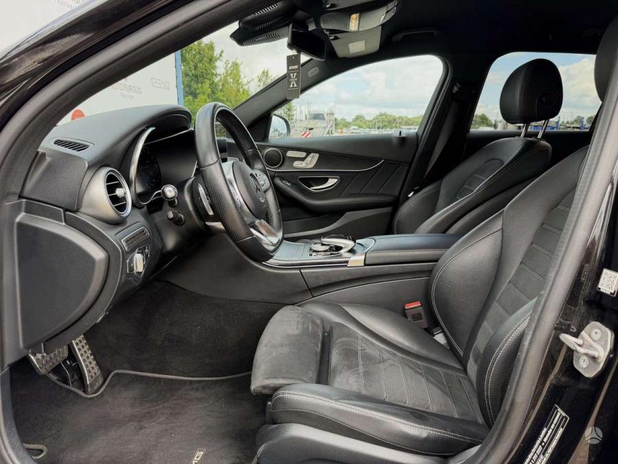 Black Mercedes-Benz C 300 2019 in Taurage, with an engine capacity of 2.00 L and mileage of 247 thousand km for 16300 €, photo 12 on AUTOMOTO.COM.LV