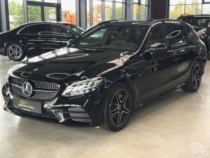 Black Mercedes-Benz C 300 2020 in Kaunas, with an engine capacity of 2.00 L and mileage of 94 thousand km for 28992 €, photo  on AUTOMOTO.COM.LV