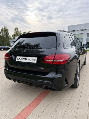 Black Mercedes-Benz C 300 2020 in Riga, with an engine capacity of 2.00 L and mileage of 194 thousand km for 21099 €, photo 7 on AUTOMOTO.COM.LV