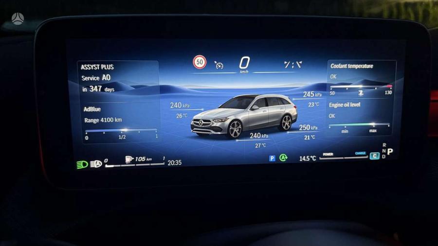 Черный Мерседес Ц 300 2024 в Вильнюс, объемом двигателя 1.99 л и пробегом 43 тыс. км за 39999 €, фото 23 на AUTOMOTO.COM.LV