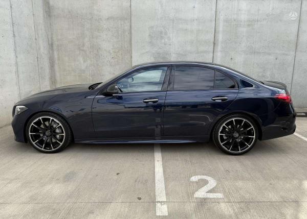 Blue Mercedes-Benz C 300 2021 in Vilnius, with an engine capacity of 2.00 L and mileage of 71 thousand km for 43999 €, photo 2 on AUTOMOTO.COM.LV