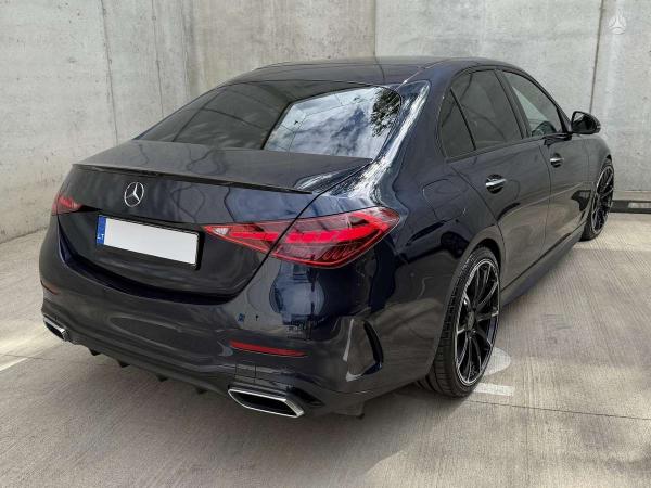 Blue Mercedes-Benz C 300 2021 in Vilnius, with an engine capacity of 2.00 L and mileage of 71 thousand km for 43999 €, photo 5 on AUTOMOTO.COM.LV