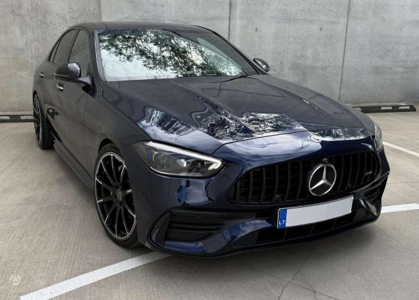 Blue Mercedes-Benz C 300 2021 in Vilnius, with an engine capacity of 2.00 L and mileage of 71 thousand km for 43999 €, photo 7 on AUTOMOTO.COM.LV