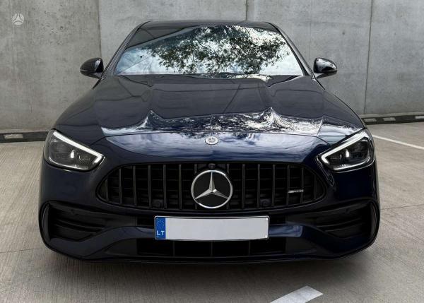 Blue Mercedes-Benz C 300 2021 in Vilnius, with an engine capacity of 2.00 L and mileage of 71 thousand km for 43999 €, photo 8 on AUTOMOTO.COM.LV