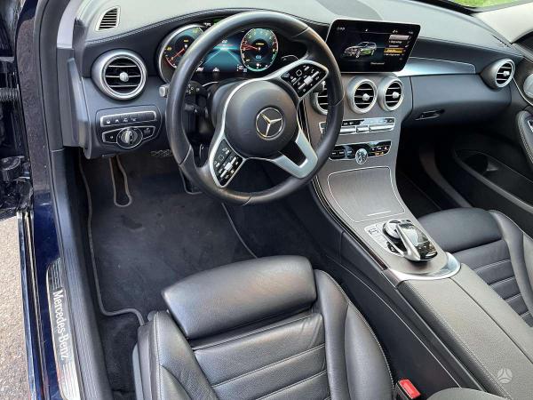 Blue Mercedes-Benz C 300 2019 in Kaunas, with an engine capacity of 1.99 L and mileage of 59 thousand km for 20500 €, photo 10 on AUTOMOTO.COM.LV