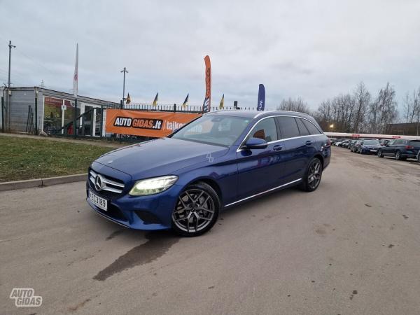 Blue Mercedes-Benz C 300 2020 in Kaunas, with an engine capacity of 2.00 L and mileage of 313 thousand km for 18990 €, photo 1 on AUTOMOTO.COM.LV