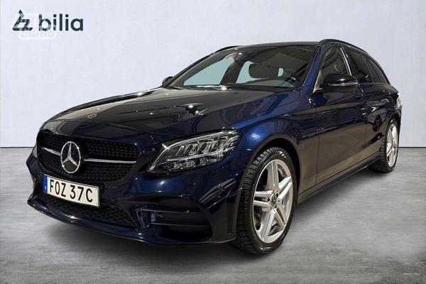 Blue Mercedes-Benz C 300 2020 in Kaunas, with an engine capacity of 0.00 L and mileage of 60 thousand km for 31189 €, photo 1 on AUTOMOTO.COM.LV