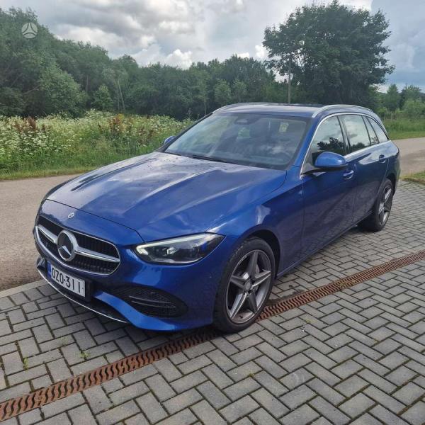Blue Mercedes-Benz C 300 2023 in Kaunas, with an engine capacity of 2.00 L and mileage of 53 thousand km for 25300 €, photo 1 on AUTOMOTO.COM.LV