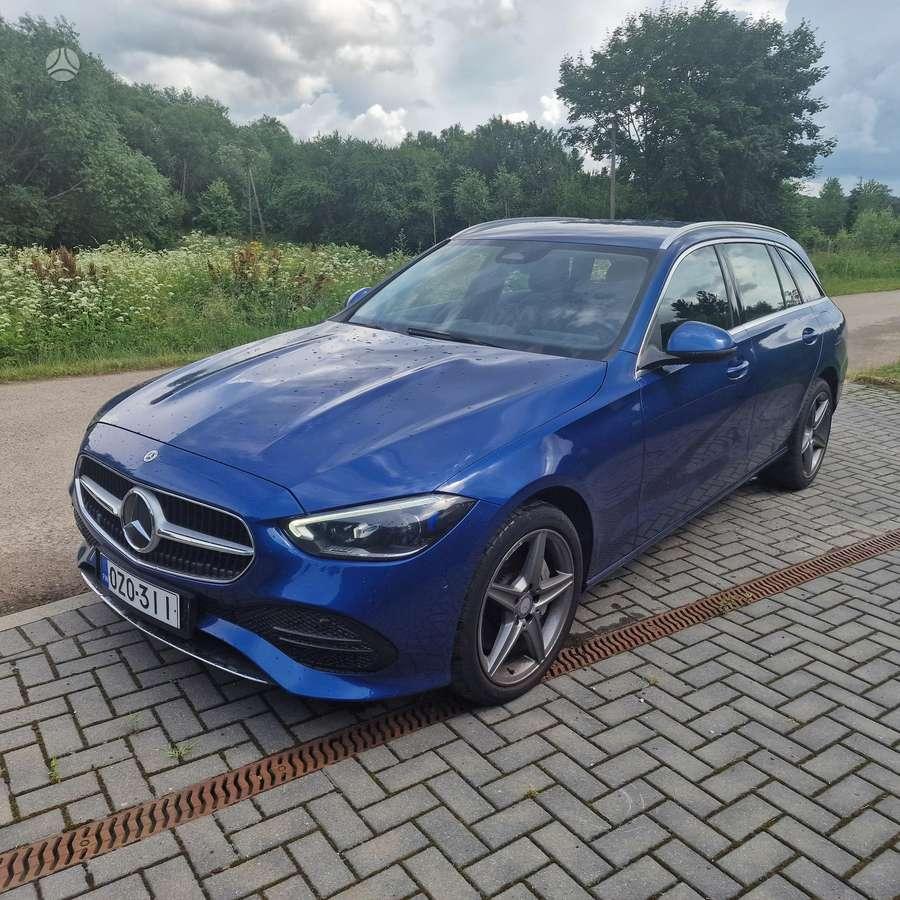 Zils Mercedes-Benz C 300 2023 Kauņa, ar dzinēja tilpumu 2.00 L un nobraukumu 53 tūkst. km par 25300 €, foto 1 vietnē AUTOMOTO.COM.LV