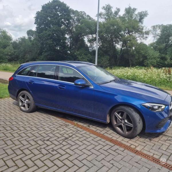 Blue Mercedes-Benz C 300 2023 in Kaunas, with an engine capacity of 2.00 L and mileage of 53 thousand km for 25300 €, photo 6 on AUTOMOTO.COM.LV