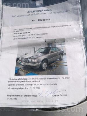 Pelēks Mercedes-Benz C 300 1989 Rīga, ar dzinēja tilpumu 3.00 L un nobraukumu 288 tūkst. km par 7000 €, foto 12 vietnē AUTOMOTO.COM.LV