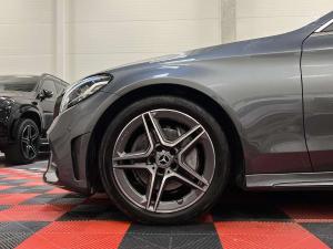 Grey Mercedes-Benz C 300 2019 in Vilnius, with an engine capacity of 1.50 L and mileage of 60 thousand km for 25399 €, photo 11 on AUTOMOTO.COM.LV