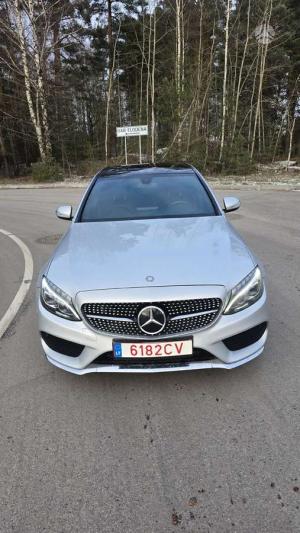 Grey Mercedes-Benz C 300 2015 in Jurbarkas, with an engine capacity of 2.00 L and mileage of 150 thousand km for 13600 €, photo  on AUTOMOTO.COM.LV