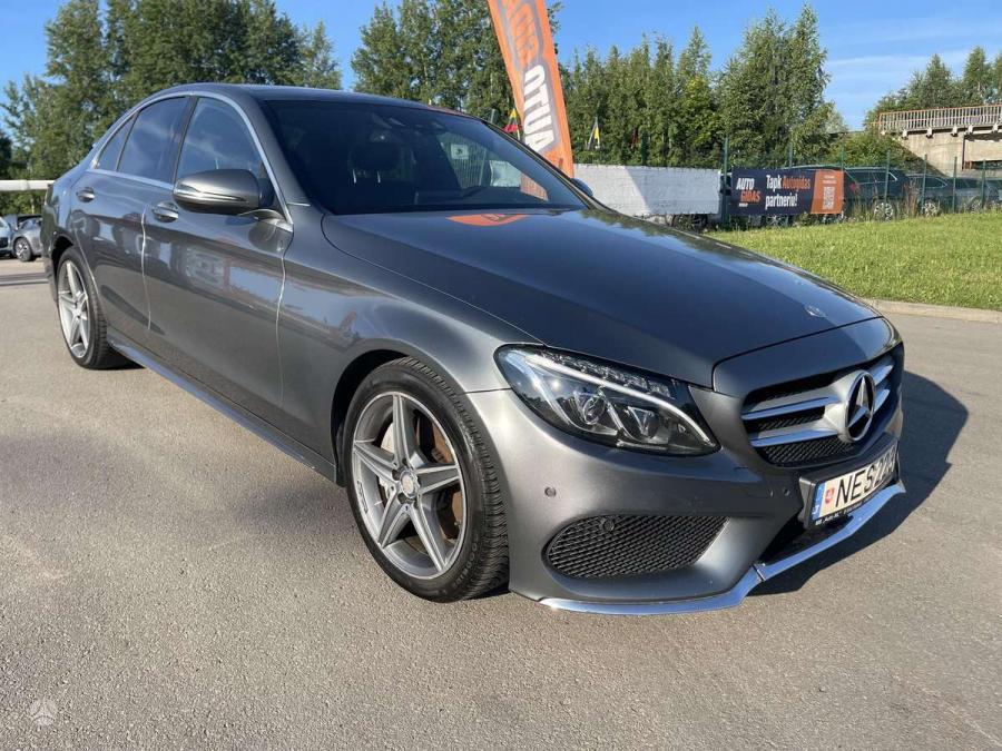 Pelēks Mercedes-Benz C 300 2016 Kauņa, ar dzinēja tilpumu 2.20 L un nobraukumu 260 tūkst. km par 15950 €, foto 1 vietnē AUTOMOTO.COM.LV