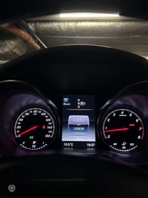 Grey Mercedes-Benz C 300 2016 in Vilnius, with an engine capacity of 1.99 L and mileage of 136 thousand km for 16500 €, photo 11 on AUTOMOTO.COM.LV