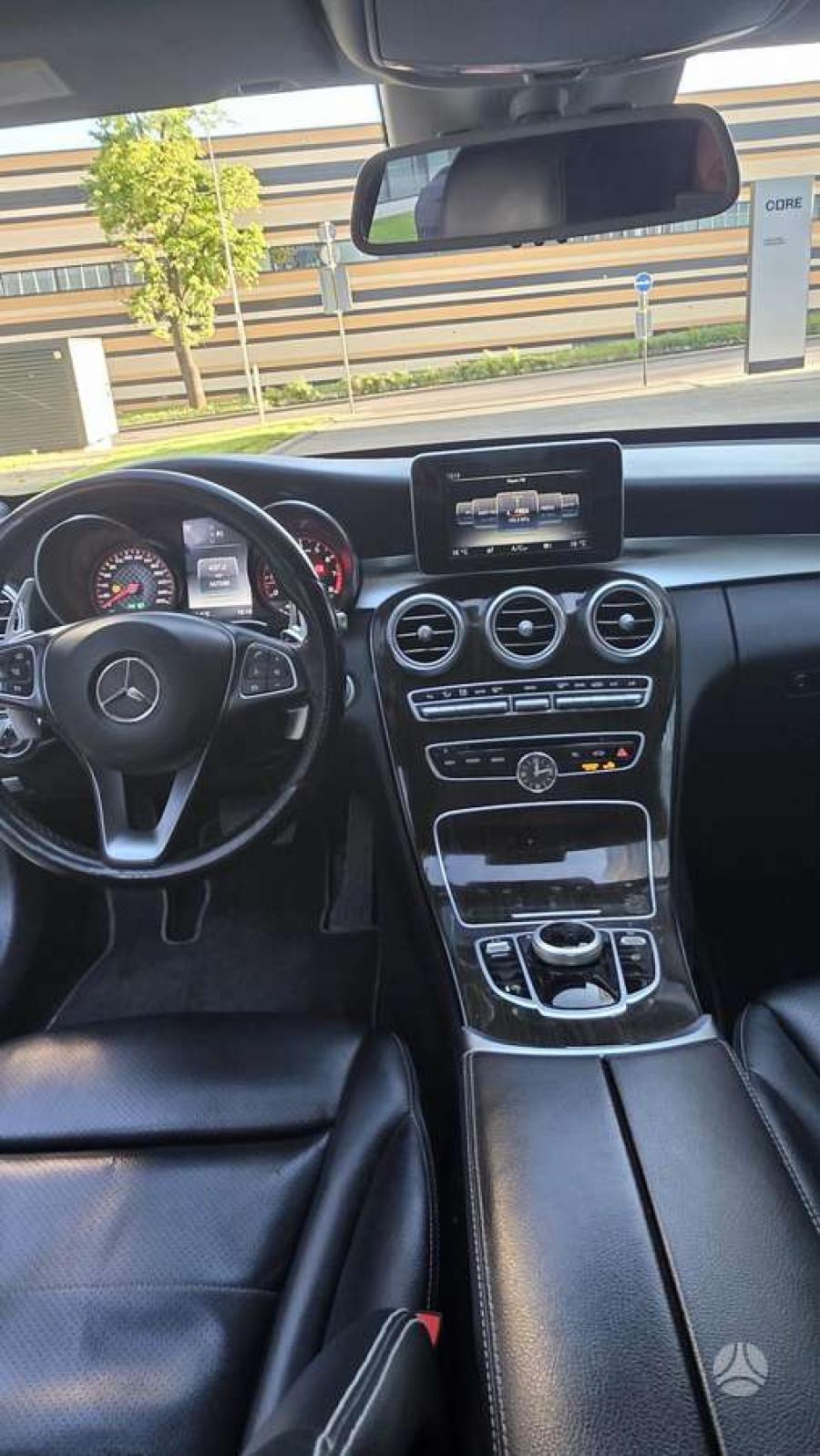 Grey Mercedes-Benz C 300 2017 in Vilnius, with an engine capacity of 2.00 L and mileage of 167 thousand km for 17300 €, photo 16 on AUTOMOTO.COM.LV