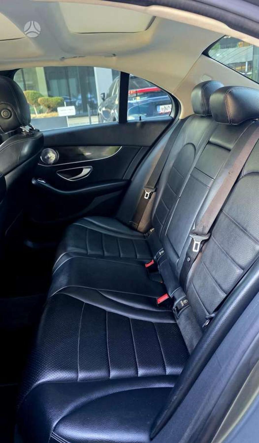 Grey Mercedes-Benz C 300 2017 in Vilnius, with an engine capacity of 2.00 L and mileage of 167 thousand km for 17300 €, photo 18 on AUTOMOTO.COM.LV