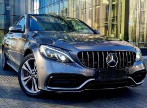 Grey Mercedes-Benz C 300 2017 in Vilnius, with an engine capacity of 2.00 L and mileage of 167 thousand km for 17300 €, photo  on AUTOMOTO.COM.LV