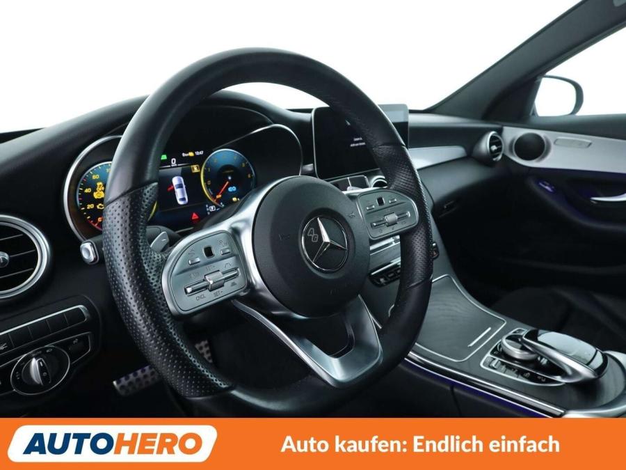 Grey Mercedes-Benz C 300 2020 in Kaunas, with an engine capacity of 2.00 L and mileage of 93 thousand km for 31897 €, photo 11 on AUTOMOTO.COM.LV