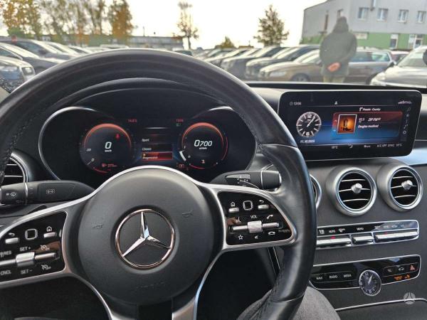 Grey Mercedes-Benz C 300 2021 in Klaipeda, with an engine capacity of 1.99 L and mileage of 40 thousand km for 24000 €, photo 11 on AUTOMOTO.COM.LV