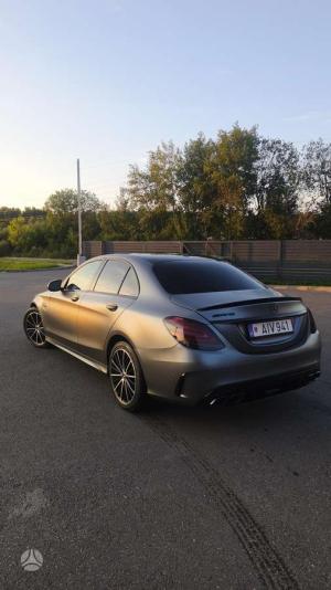 Grey Mercedes-Benz C 300 2021 in Kaunas, with an engine capacity of 1.99 L and mileage of 112 thousand km for 21000 €, photo  on AUTOMOTO.COM.LV