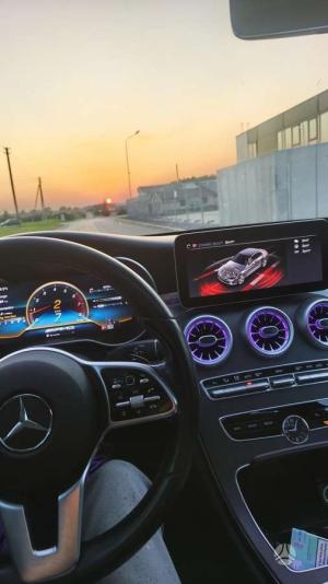 Grey Mercedes-Benz C 300 2021 in Kaunas, with an engine capacity of 1.99 L and mileage of 112 thousand km for 21000 €, photo 7 on AUTOMOTO.COM.LV