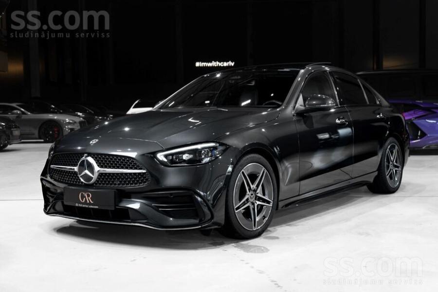Серый Мерседес Ц 300 2022 в Рига, объемом двигателя 2.00 л и пробегом 75 тыс. км за 42000 €, фото 1 на AUTOMOTO.COM.LV