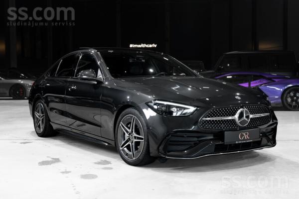 Grey Mercedes-Benz C 300 2022 in Riga, with an engine capacity of 2.00 L and mileage of 75 thousand km for 42000 €, photo 4 on AUTOMOTO.COM.LV