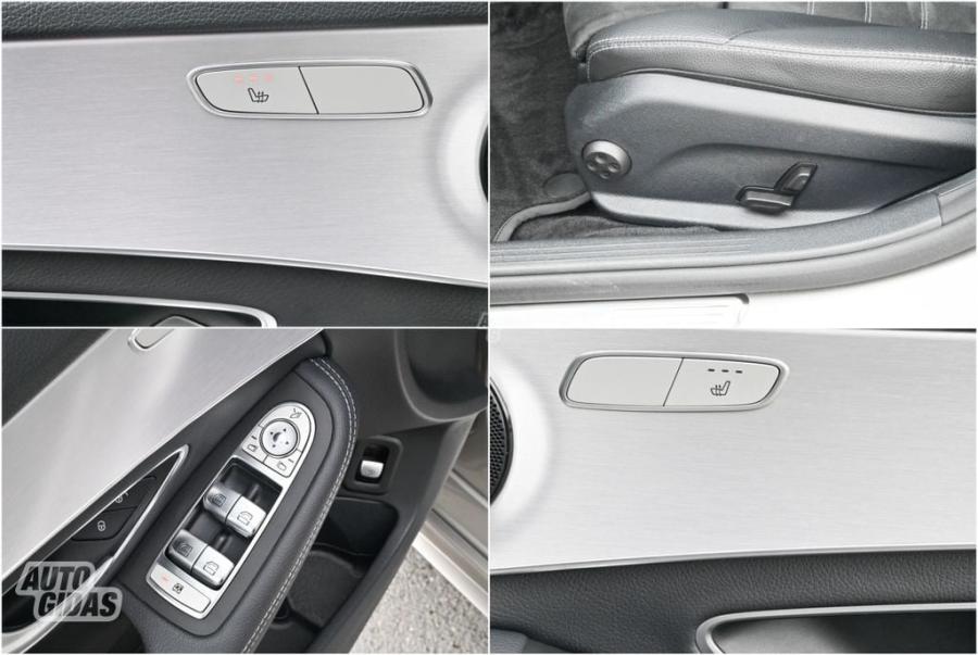 Grey Mercedes-Benz C 300 2019 in Vilnius, with an engine capacity of 2.00 L and mileage of 109 thousand km for 24900 €, photo 18 on AUTOMOTO.COM.LV