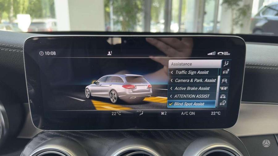 Pelēks Mercedes-Benz C 300 2021 Marijampole, ar dzinēja tilpumu 1.95 L un nobraukumu 181 tūkst. km par 18999 €, foto 27 vietnē AUTOMOTO.COM.LV
