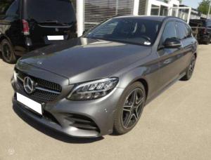 Grey Mercedes-Benz C 300 2021 in Marijampole, with an engine capacity of 1.95 L and mileage of 117 thousand km for 16999 €, photo  on AUTOMOTO.COM.LV