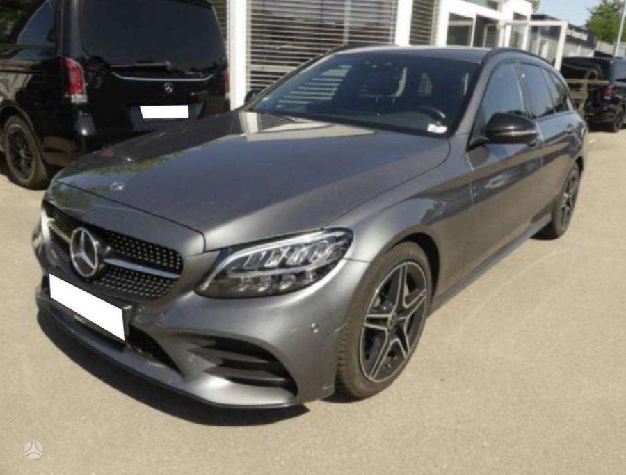 Grey Mercedes-Benz C 300 2021 in Marijampole, with an engine capacity of 1.95 L and mileage of 117 thousand km for 16999 €, photo 1 on AUTOMOTO.COM.LV