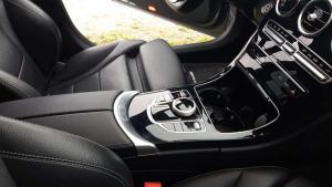 Grey Mercedes-Benz C 300 2021 in Marijampole, with an engine capacity of 1.95 L and mileage of 117 thousand km for 16999 €, photo 8 on AUTOMOTO.COM.LV
