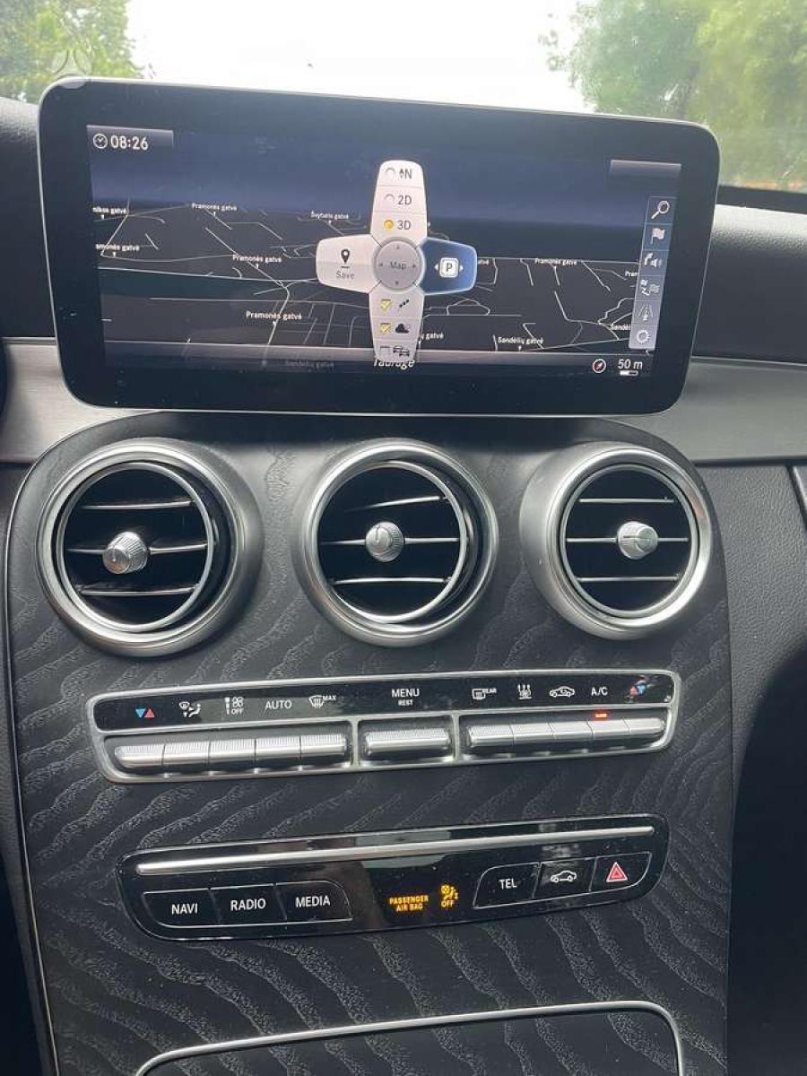 Grey Mercedes-Benz C 300 2021 in Taurage, with an engine capacity of 2.00 L and mileage of 446 thousand km for 10800 €, photo 31 on AUTOMOTO.COM.LV