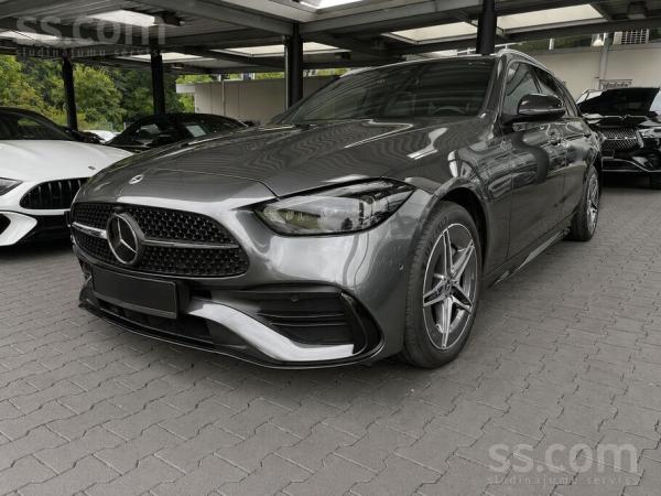 Pelēks Mercedes-Benz C 300 2023 Tukums, ar dzinēja tilpumu 2.00 L un nobraukumu 0 tūkst. km par 34990 €, foto 1 vietnē AUTOMOTO.COM.LV