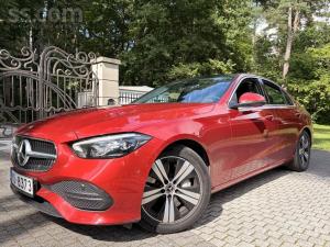 Red Mercedes-Benz C 300 2022 in Riga, with an engine capacity of 2.00 L and mileage of 83 thousand km for 37800 €, photo  on AUTOMOTO.COM.LV