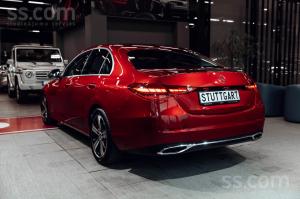 Red Mercedes-Benz C 300 2022 in Riga, with an engine capacity of 2.00 L and mileage of 85 thousand km for 32700 €, photo 7 on AUTOMOTO.COM.LV